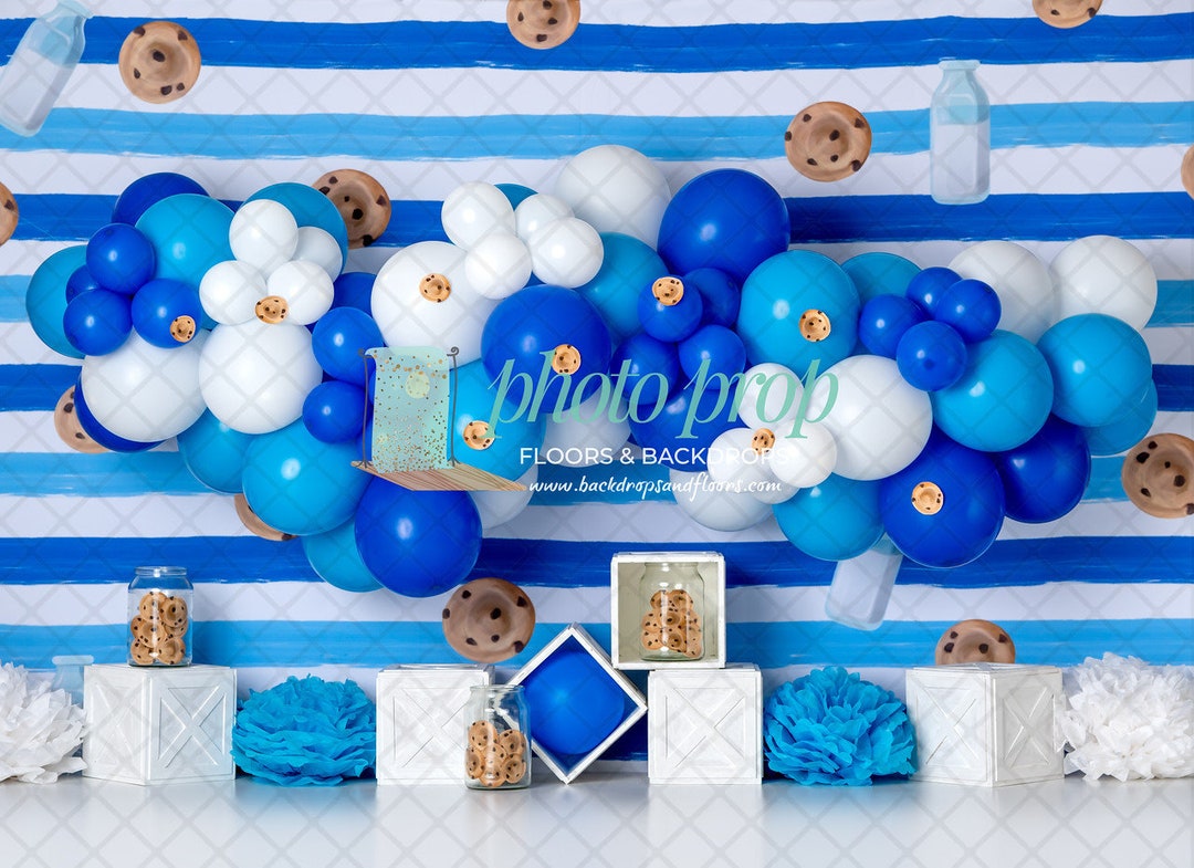 Cookie Photography Backdrop - Jar Milk, Chocolate Chip, Cookies ...