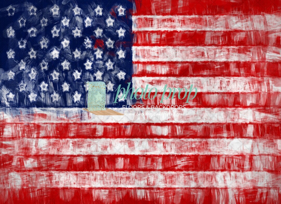 American Flag Photography Backdrop USA Glory Patriotic Red - Etsy