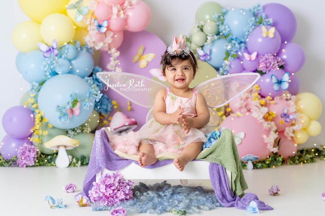 Fairy Tale Garden DIGITAL Photography Backdrop - Pastel, Arches, Panels ...