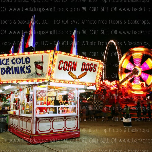 Carnival Ticket Booth Backdrop - Etsy