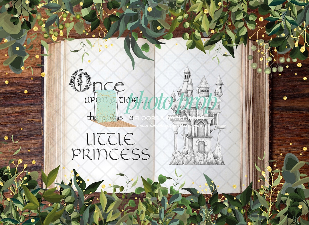 Princess Photography Backdrop - Once Upon a Time, Castle, Story Book ...