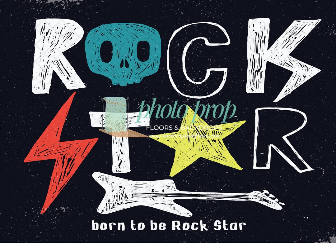 Rock Star Photography Backdrop Records, Music, Rock and Roll, Albums ...