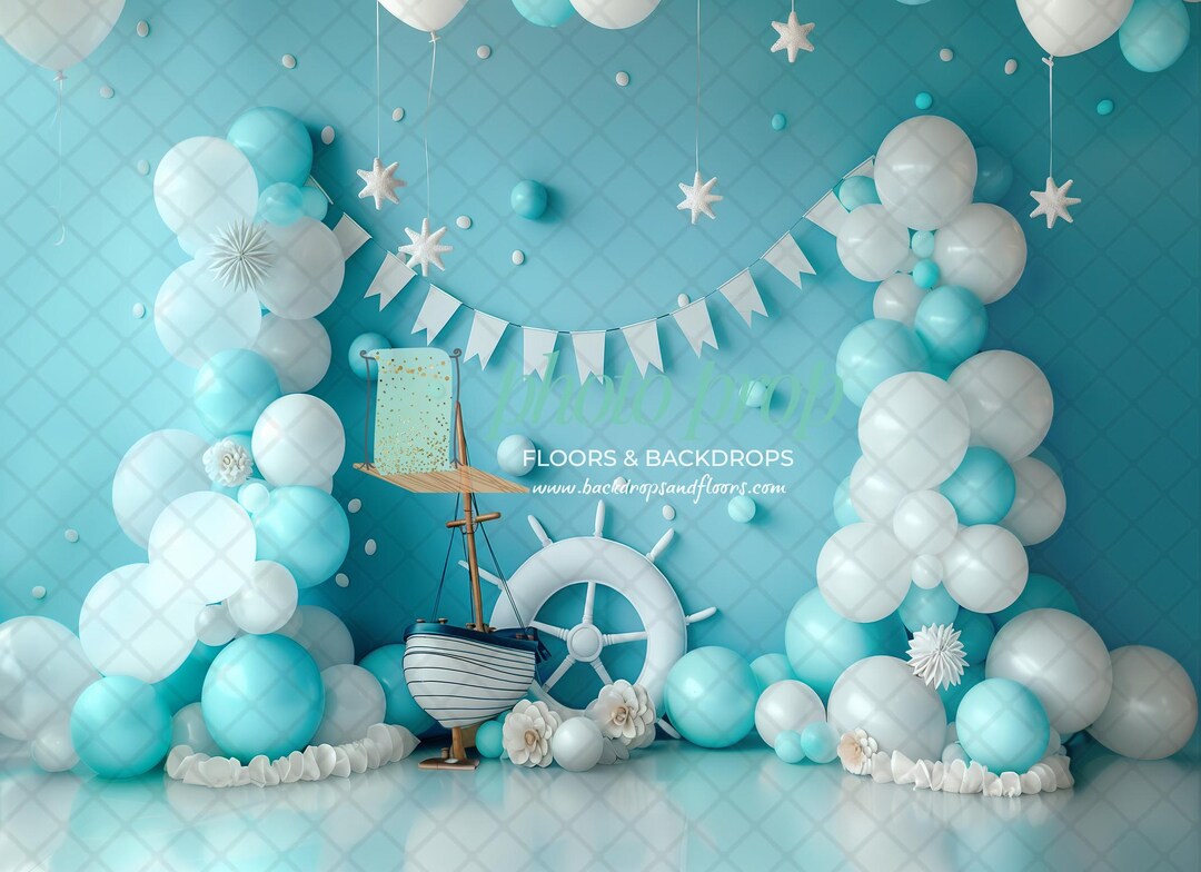 Nautical Photography Backdrop - Sailboat, Sailing, Beach, Beachy ...
