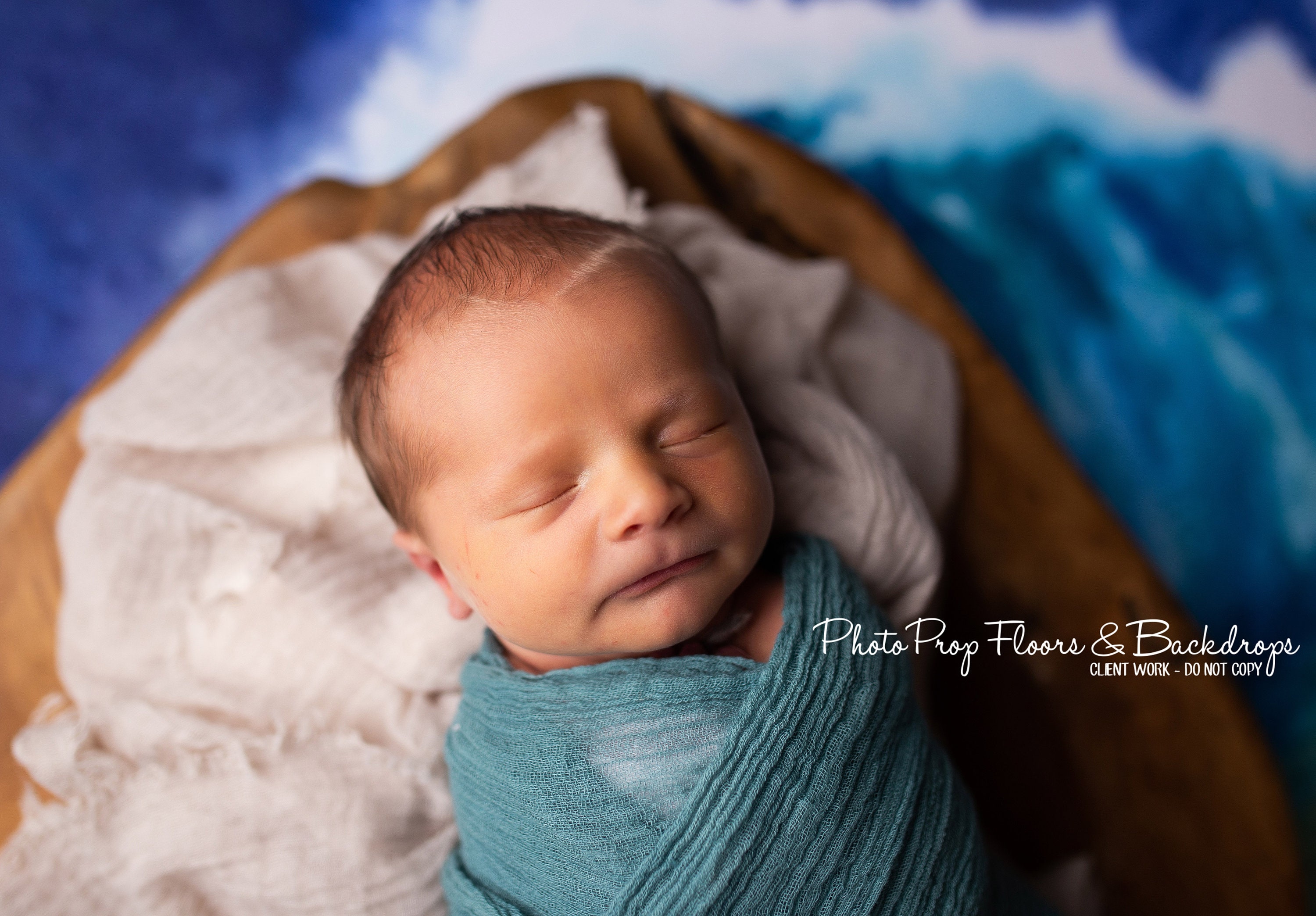 Ocean Wave Newborn Photography MINI BACKDROP / FLOORDROP - Posing ...