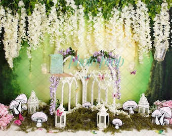 Enchanted Forest Backdrop, Forest Party Backdrop, Magical Forest ...
