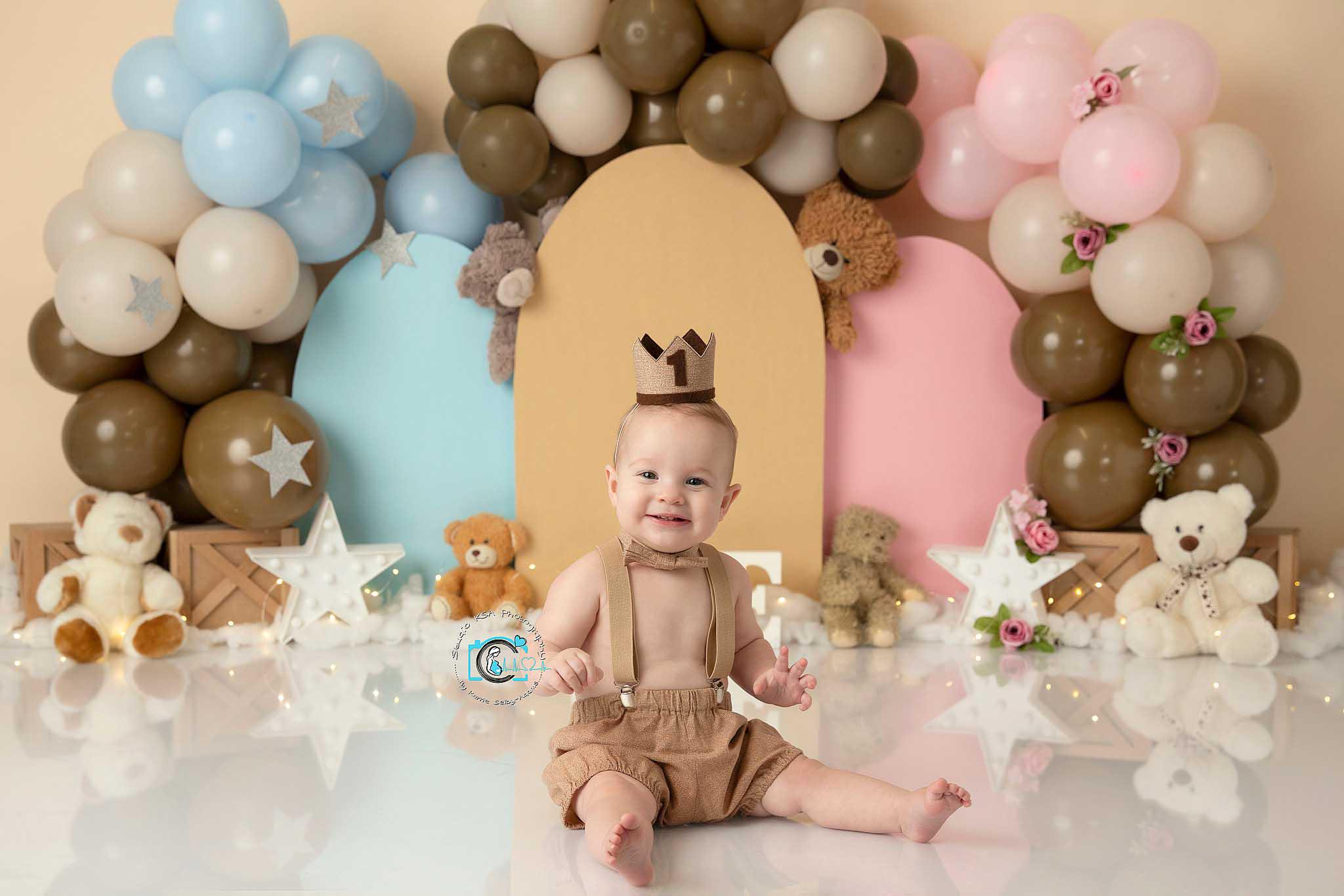 Teddy Bear Arches Photography Backdrop - Teddy Bears, Teddies, Stuffed ...