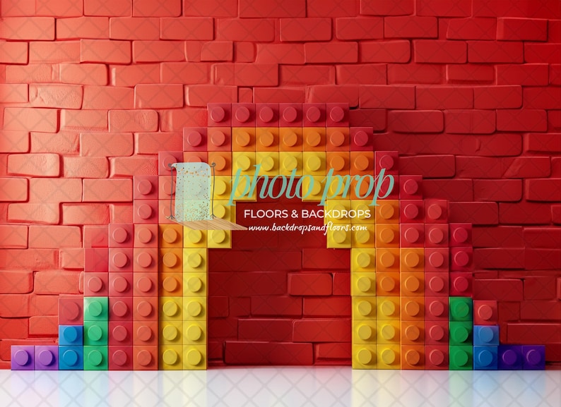 Building Blocks Photography Backdrop - Colorful, Children, Toys, Build ...