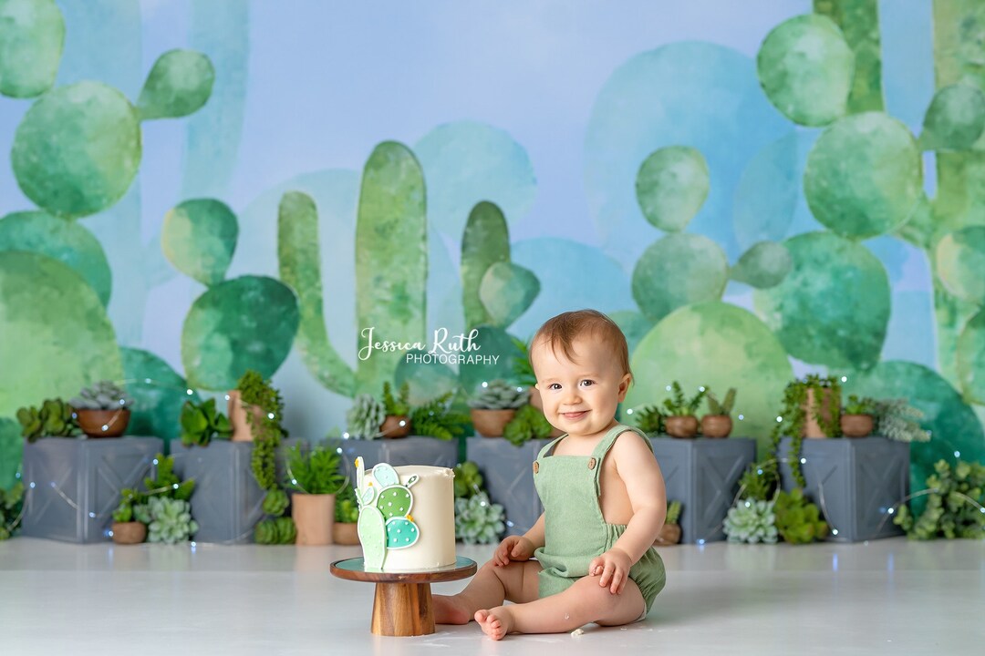 Cactus Photography Backdrop - Succulent, Cacti, Plants, Saguaro ...