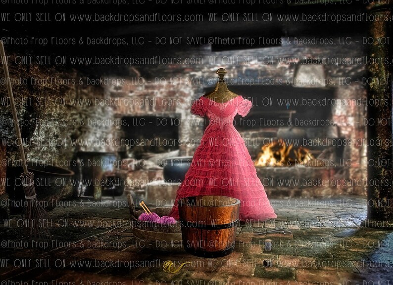 Cinderella Story Castle Kitchen Photography Backdrop Glass - Etsy