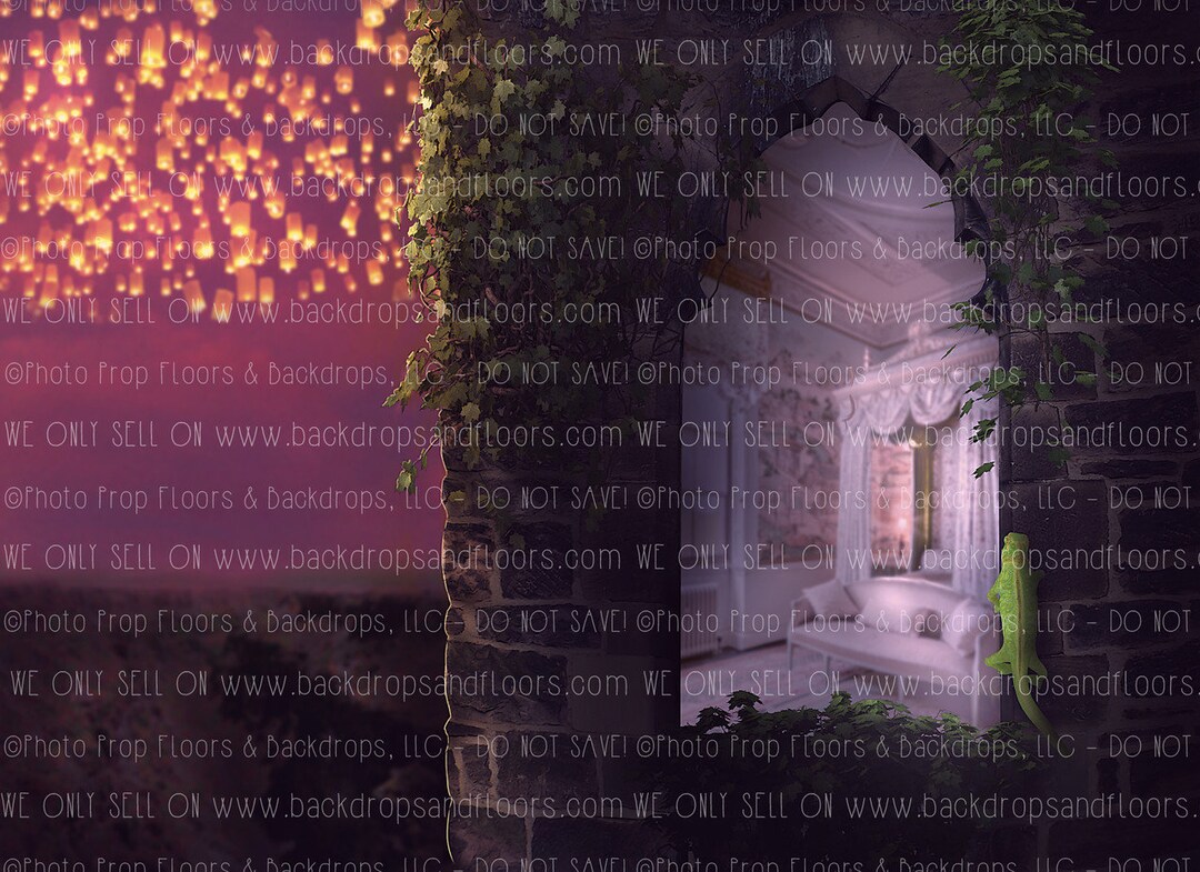 Rapunzel Photography Backdrop Princess Castle Fairy Tale - Etsy
