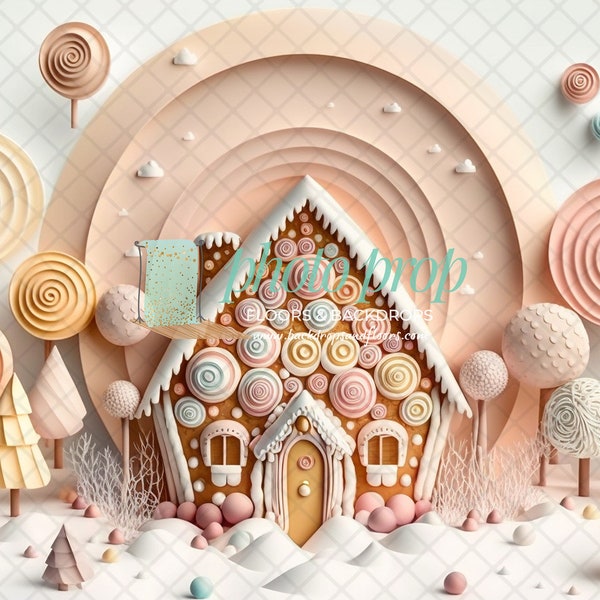 Gingerbread Backdrop - Etsy