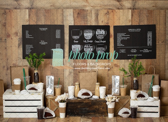 Coffee Shop Backdrop