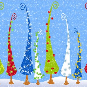 Curved Tilted Tree Christmas Trees Photography Backdrop | Etsy