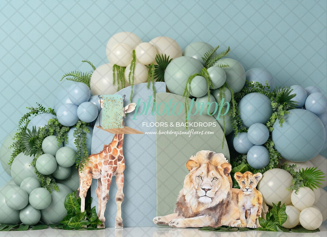 Jungle Safari Photography Backdrop - Patel Safari, Wild One, Lions ...