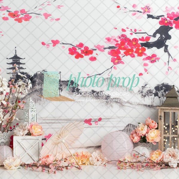 Japanese Themed Birthday Backdrop - Etsy
