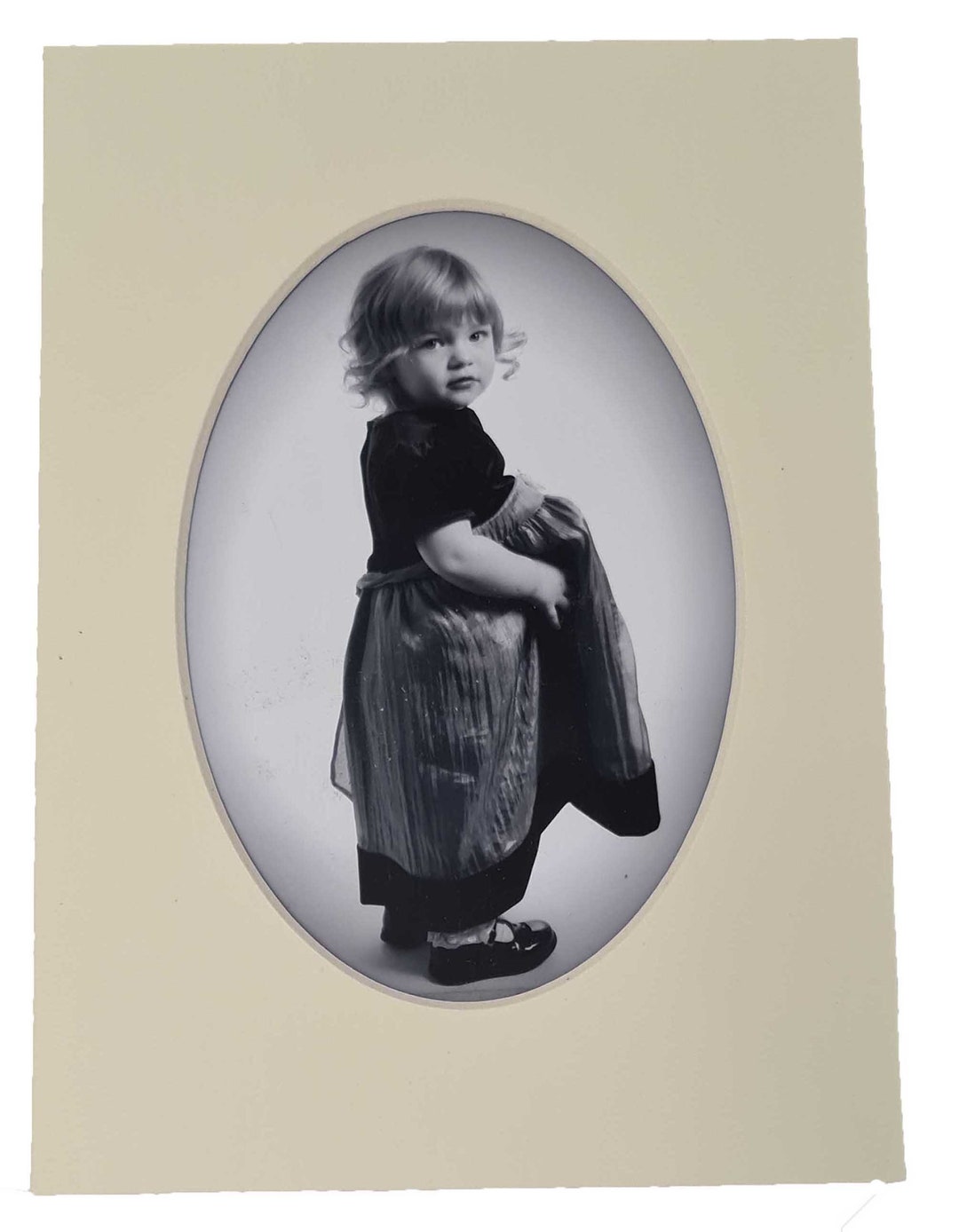 Oval Photo Mount Picture Framing Mounts Oval Black Cream Bevel Cut - Etsy