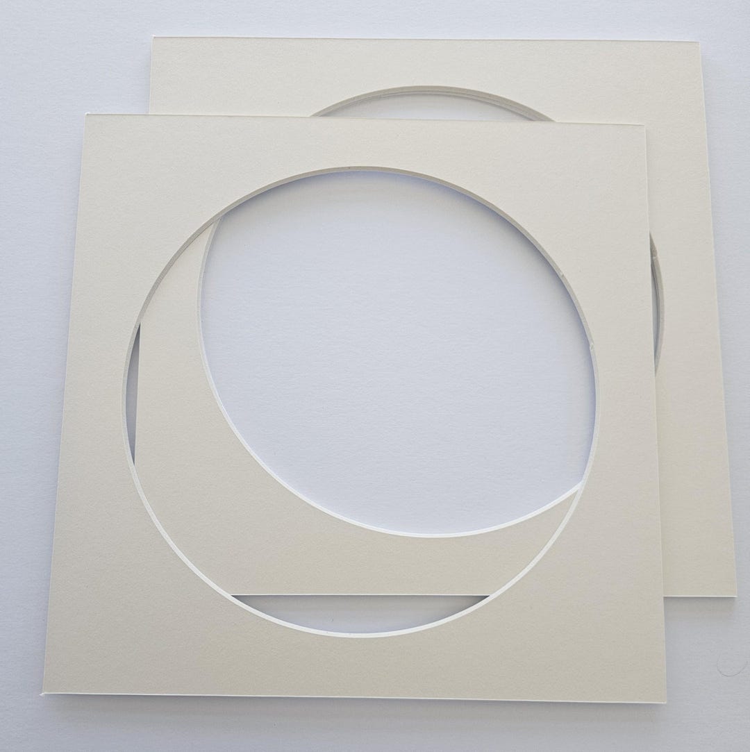 Pack of 4 Round / Circular / Circle Picture Photo Mounts - Etsy