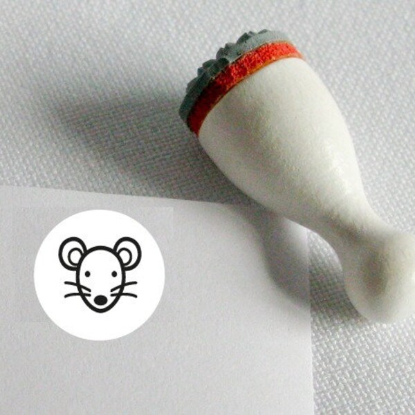 Mouse Rubber Stamp - Etsy