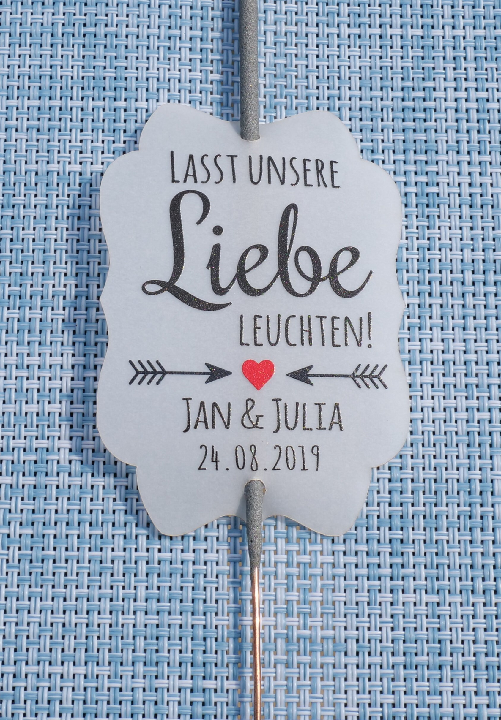 Lasst unsere Liebe Leuchten Personalisierte Wunderkerzen | Etsy
