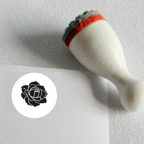 Rose Stamp - Etsy