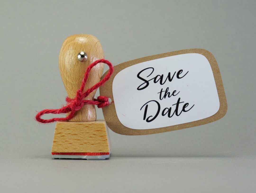 Stamp Save the Date 30 Mm X 30 Mm 4 - Etsy