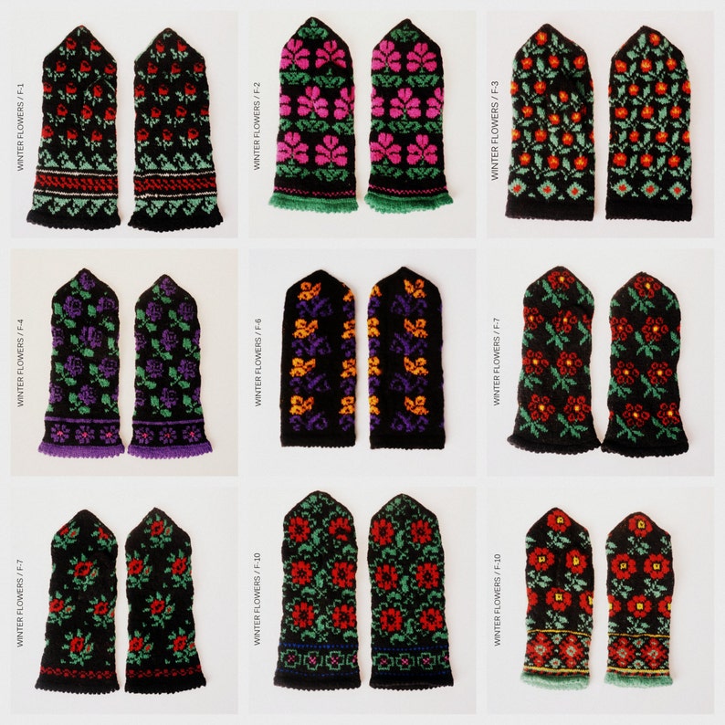 The Latvian Traditional Mitten Pattern Kit "knit Like a Latvian ...