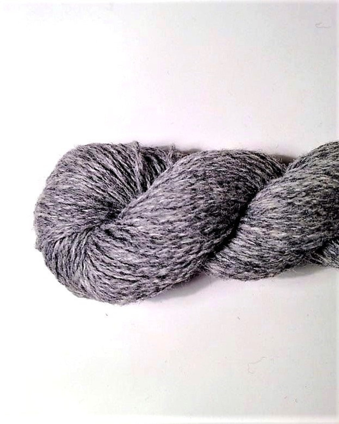 Light gray 100% wool yarn for knitting mitten wool crochet | Etsy