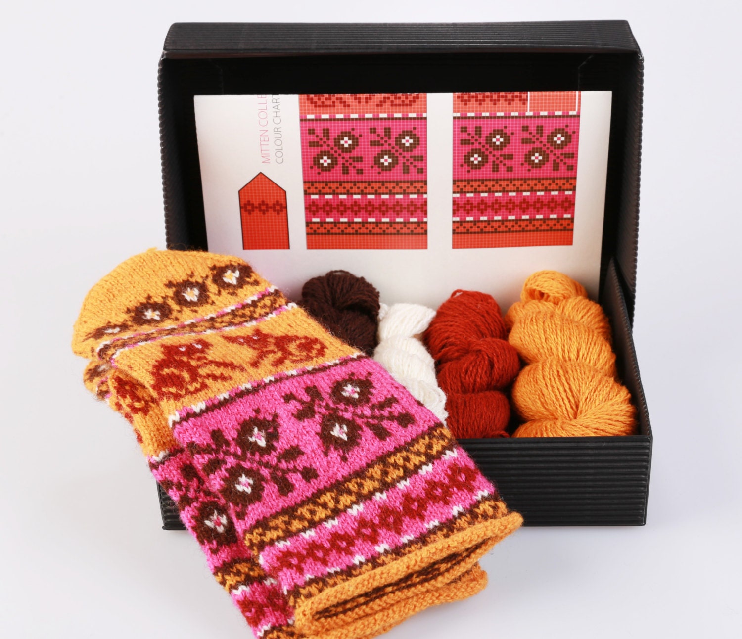 Muhu Island Mittens DIY Pattern Kit Inspiration knit - Etsy