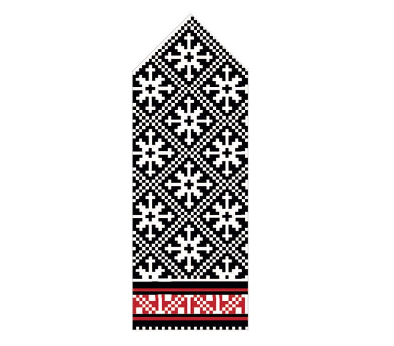 Latvian Traditional Mittens Knitting Pattern: LATVIAN GRAY 7 - Etsy