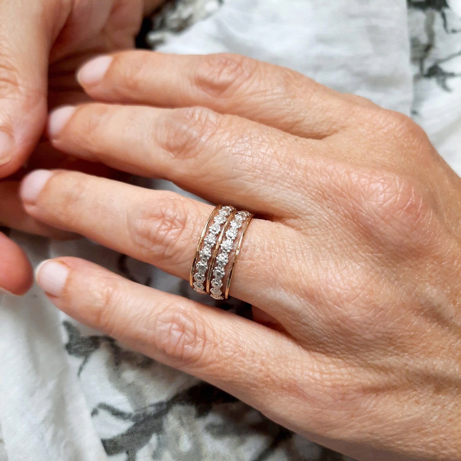 Lovely Women's Stacking Ring Delicate Women's Wedding | Etsy