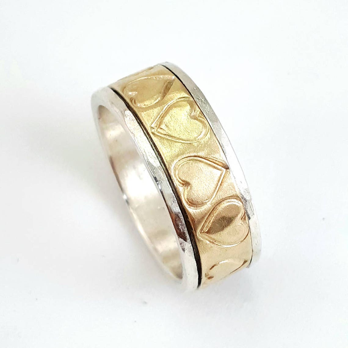 Heart Spinner Ring Valentines Day Birthday Gift Romantic - Etsy