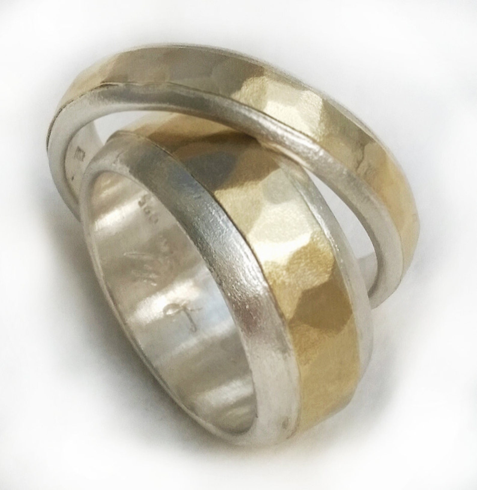 Popular wedding ring set organic wedding rings his and hers | Etsy