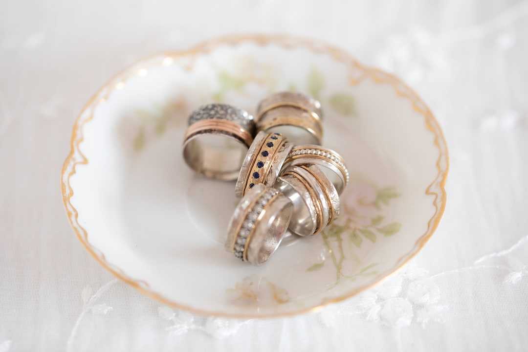 Special Spinner Ring, Spinner Wedding Band, Organic Ring, Women Wedding ...