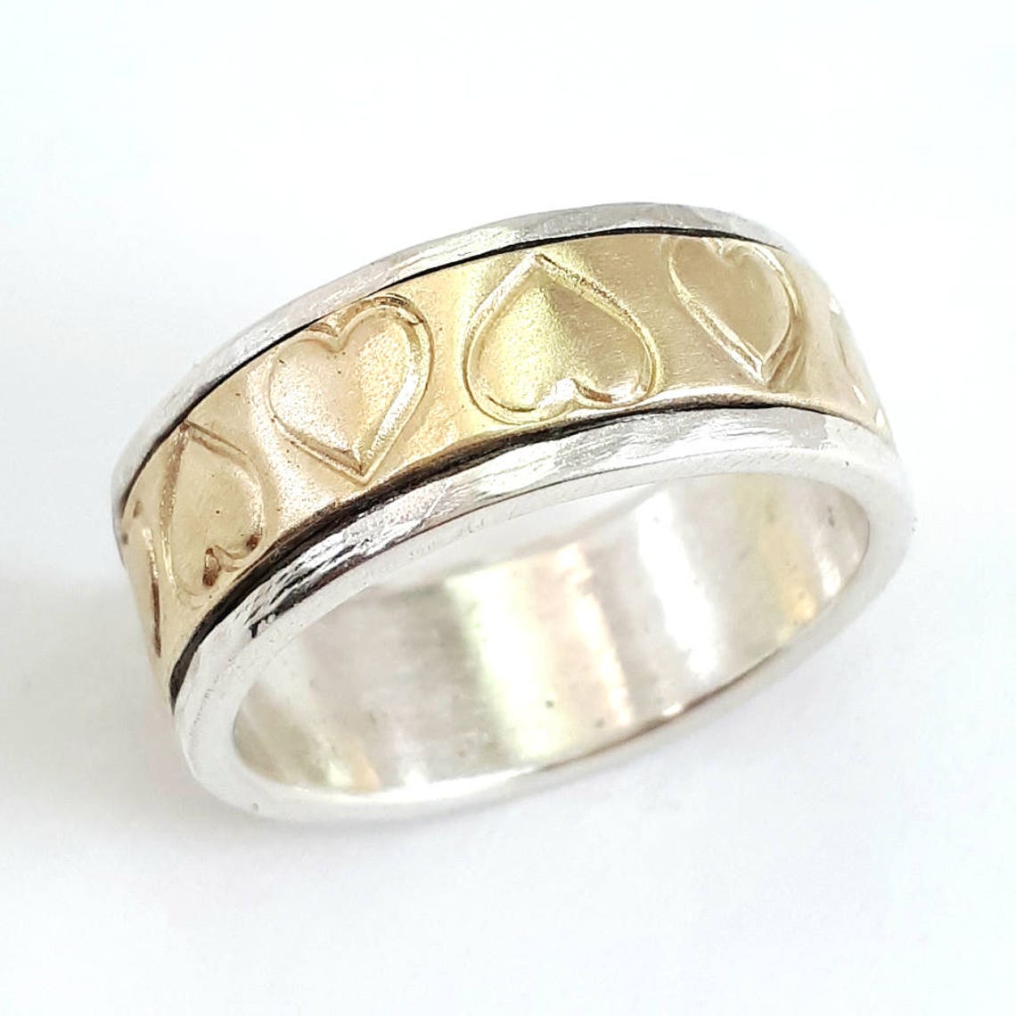 Heart Spinner Ring Valentines Day Birthday Gift Romantic - Etsy