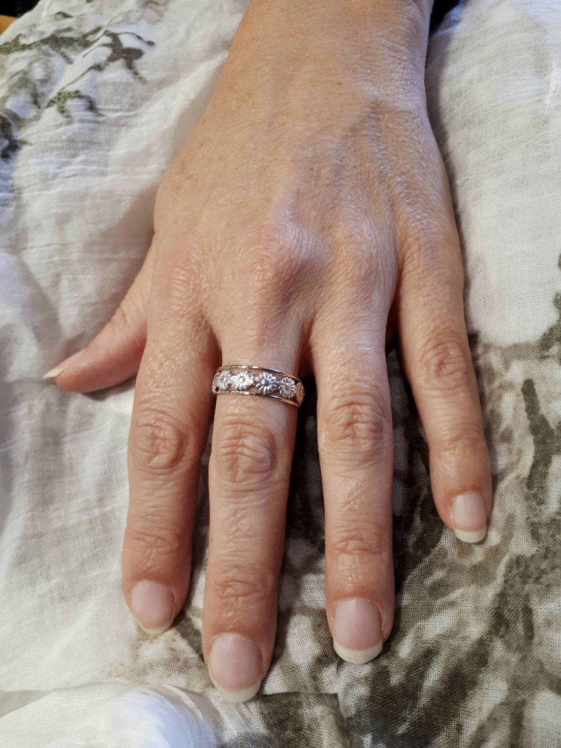 Silver and Gold Stacking Ring Women's Wedding Ring - Etsy