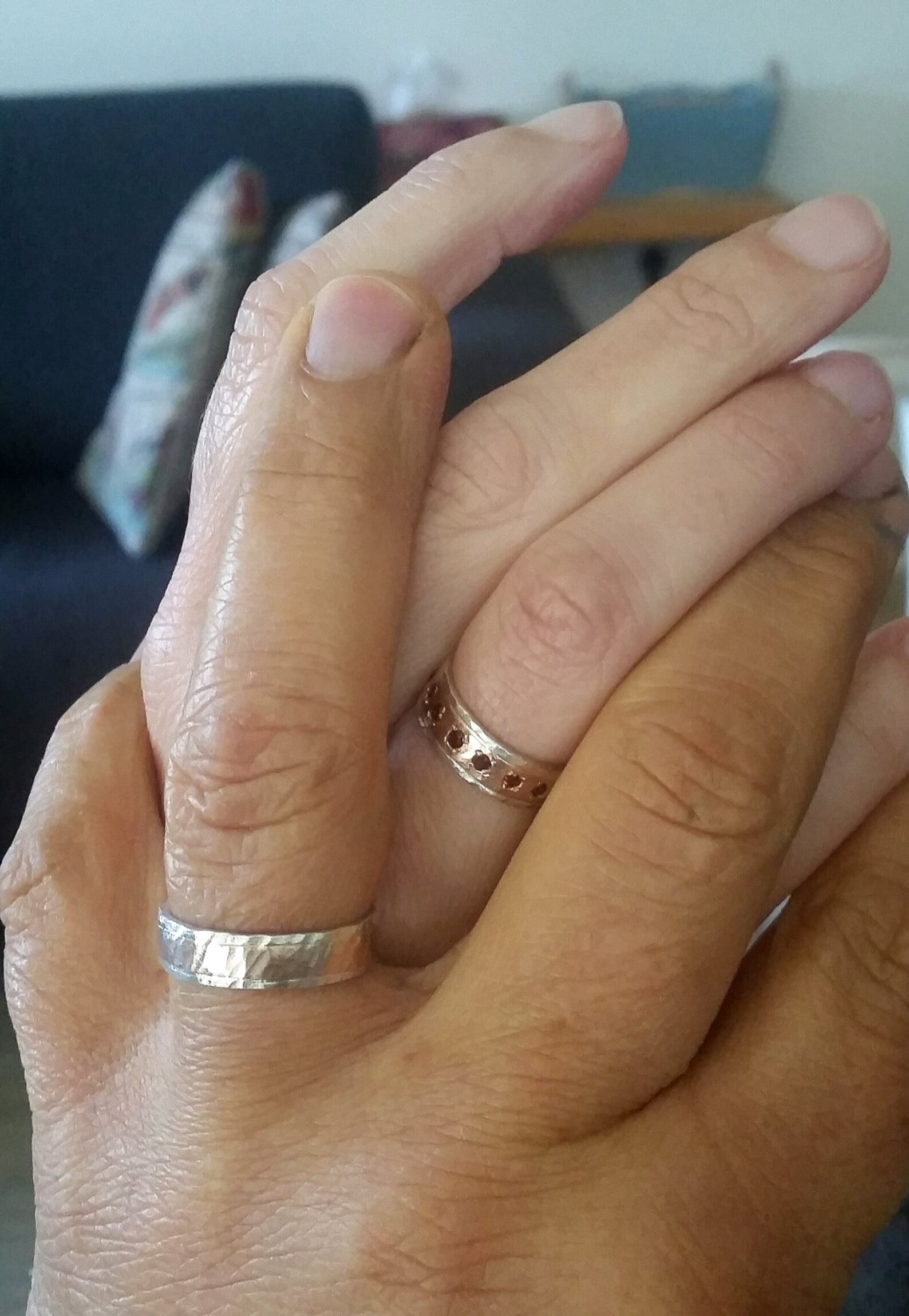 Classic Engagement Ring Set Clean Design Similar His and - Etsy