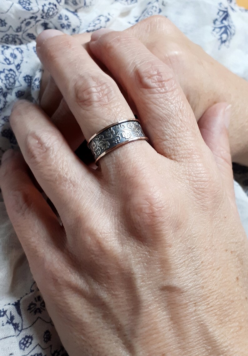 Delicate Grapevine Wedding Ring Vine Leaves and Grapes | Etsy