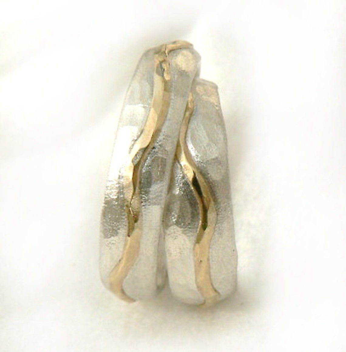 Matching Wedding Bands, Rings for Bride and Groom, Unique Design ...