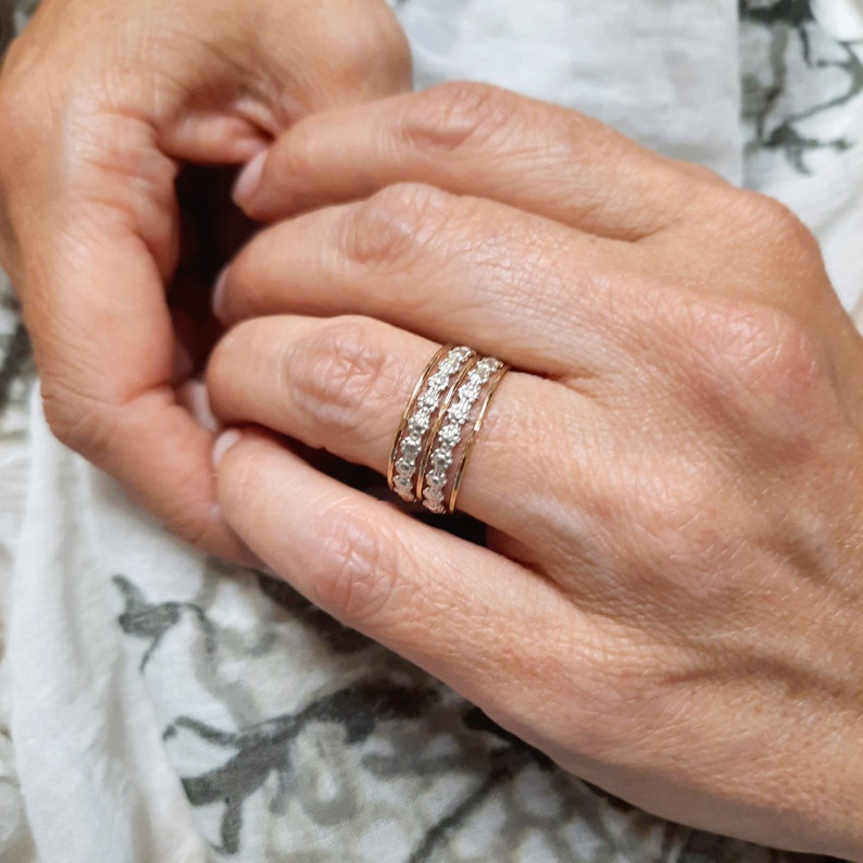 Lovely Women's Stacking Ring Delicate Women's Wedding | Etsy