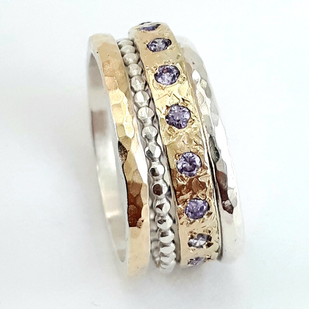 Engagement Stacking Rings, Can Be Worn Separately, Mix and Match ...