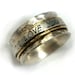 Engraved Spinner Ring, Personalized Engraving, Silver and Gold Spinners ...
