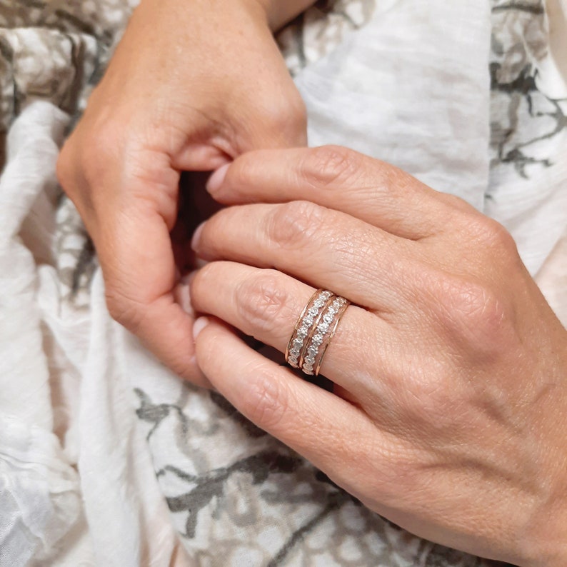Lovely Women's Stacking Ring Delicate Women's Wedding | Etsy