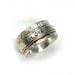 Engraved Spinner Ring, Personalized Engraving, Silver and Gold Spinners ...