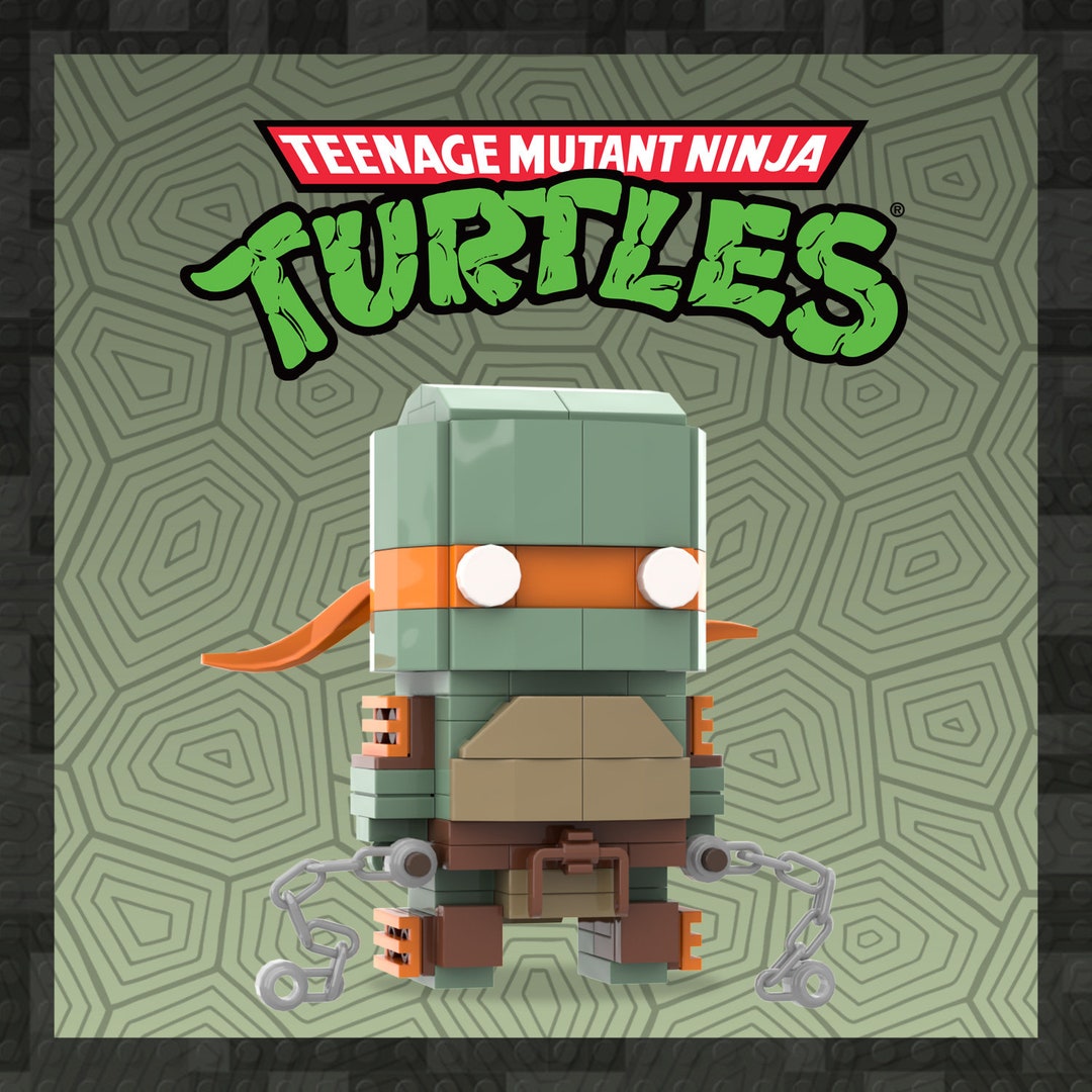 Teenage Mutant Ninja Turtles - MICHELANGELO - Custom Lego Brickheadz ...