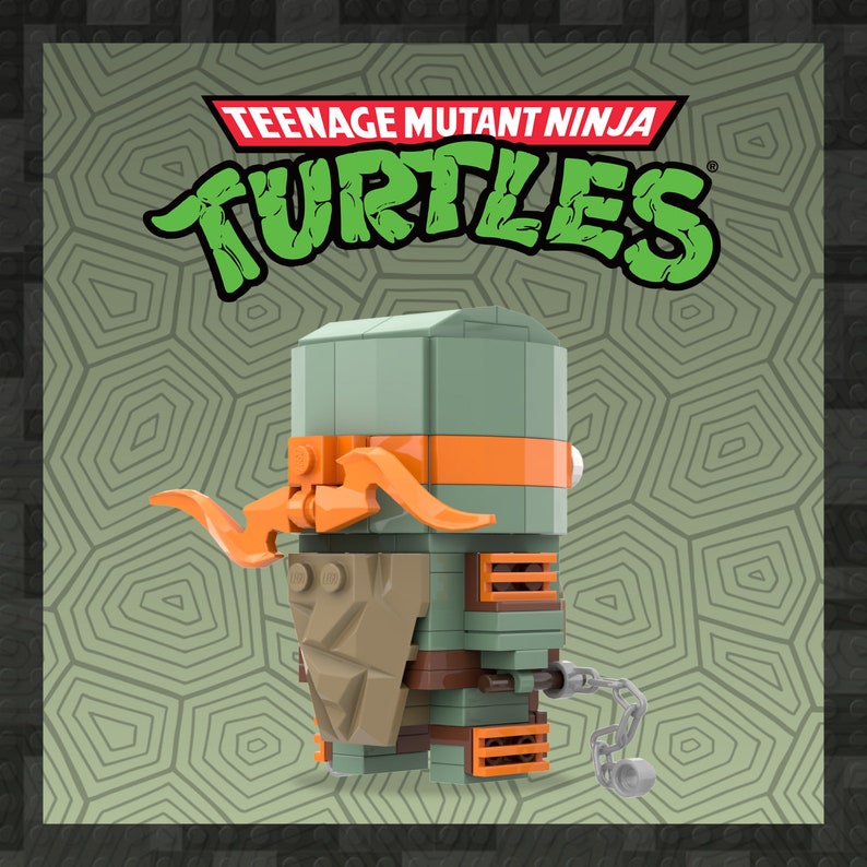 Teenage Mutant Ninja Turtles - MICHELANGELO - Custom Lego Brickheadz ...