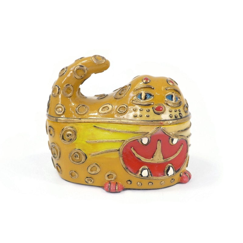 Cat Trinket Box - Etsy