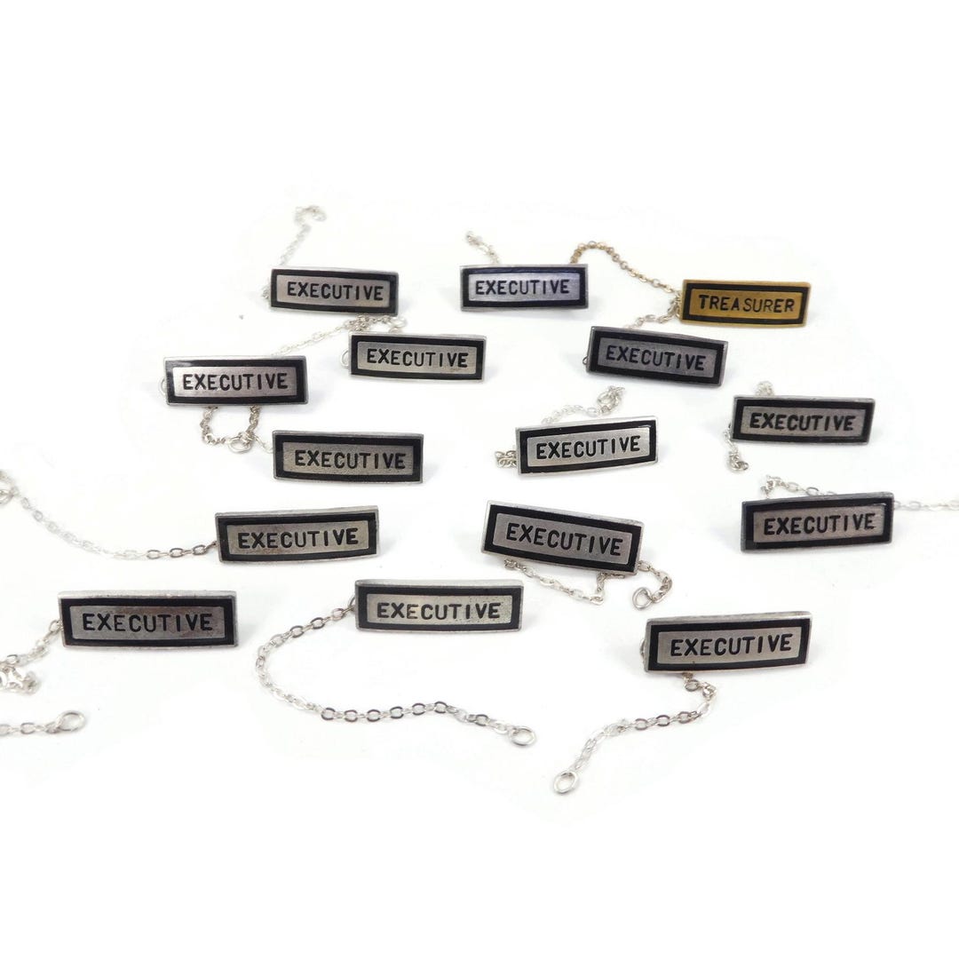 Vintage, Executive Pins, Treasure Pin, Silver Tone, Gold Tone, 15 ...