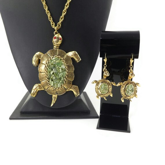 Vintage, Articulated Large Turtle, Necklace Set, Hook… - Gem