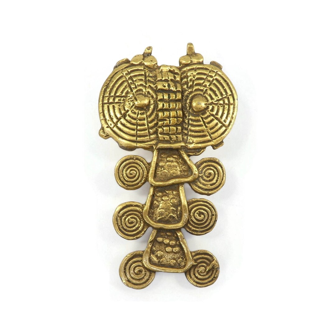 Vintage ALVA, Museum Replica, Brooch, African, Gold Tone, Signed - Etsy