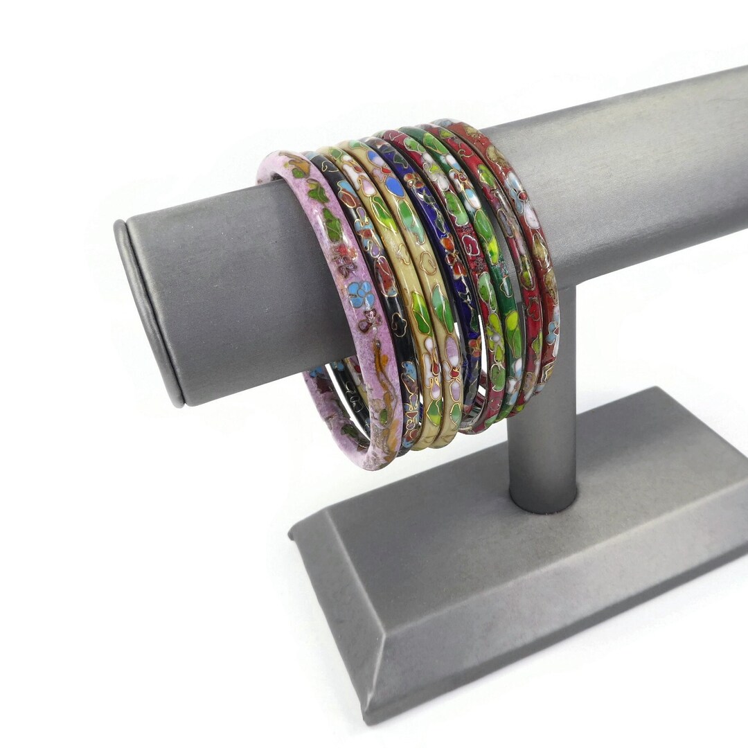 Vintage, Cloisonne Bangles Lot, Multi Colors, Enamel, 9 Pieces, Damaged - Etsy